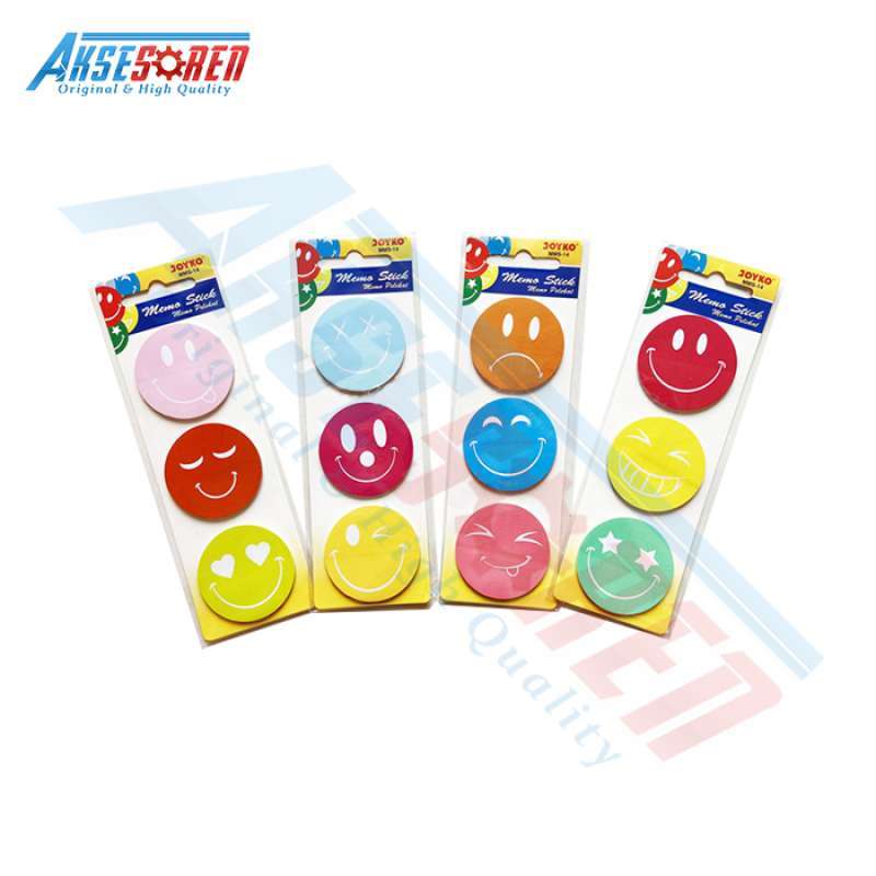 Jual Memo Kertas Sticker Smile Joyko [MMS-14] / Kertas Memo Lucu ...