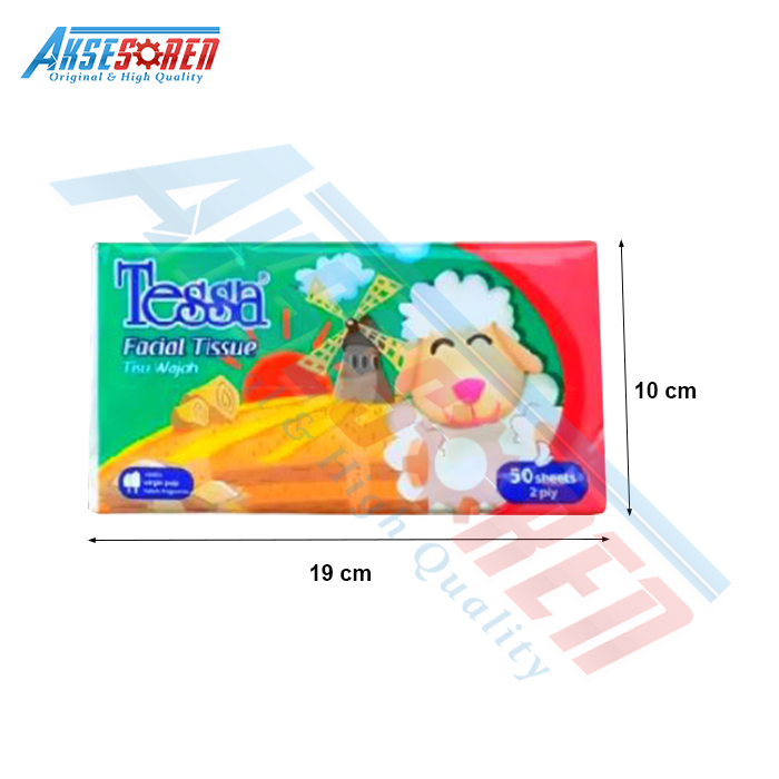 Jual Tisu Wajah Tessa [50 Sheet/2 Ply] / Tessa Facial Tissue / Tissue ...