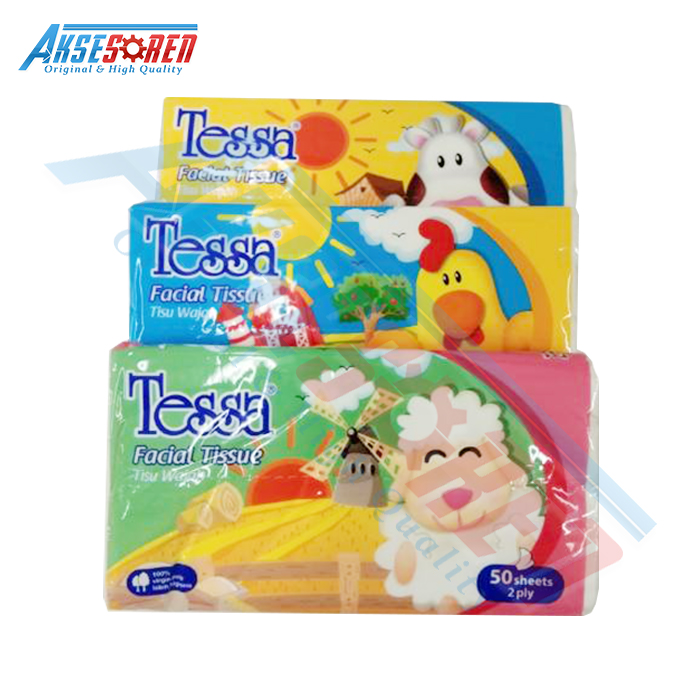 Jual Tisu Wajah Tessa [50 Sheet/2 Ply] / Tessa Facial Tissue / Tissue ...