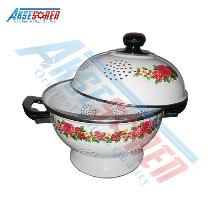 Promo Sangku Tempat Nasi Putih Enamel Maspion Panda Vintage / Bakul ...