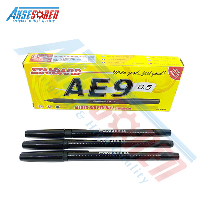 Jual Pulpen Standard Ae9 [12 Pcs] Ballpoint 1 Pack Bolpen Bulpen 1