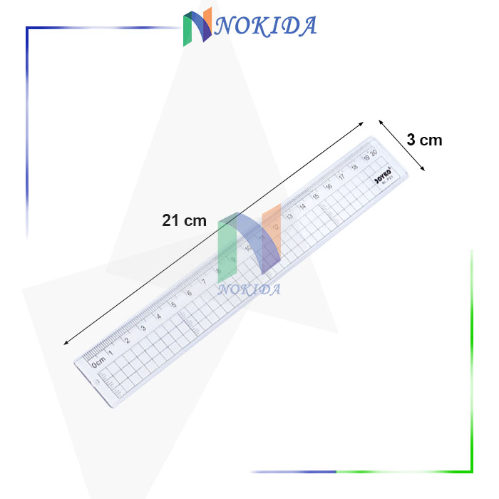 Jual Nokida Penggaris Plastik Joyko RL-P20 [20 Cm] / Plastik Ruler ...