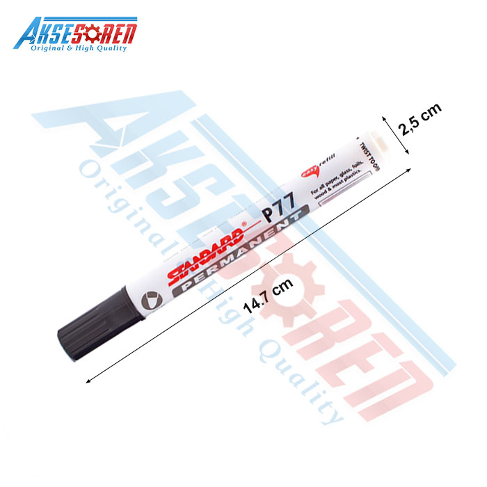 Jual Spidol Permanent Marker Standard [P77/1 Pcs] / Sepidol Standard ...