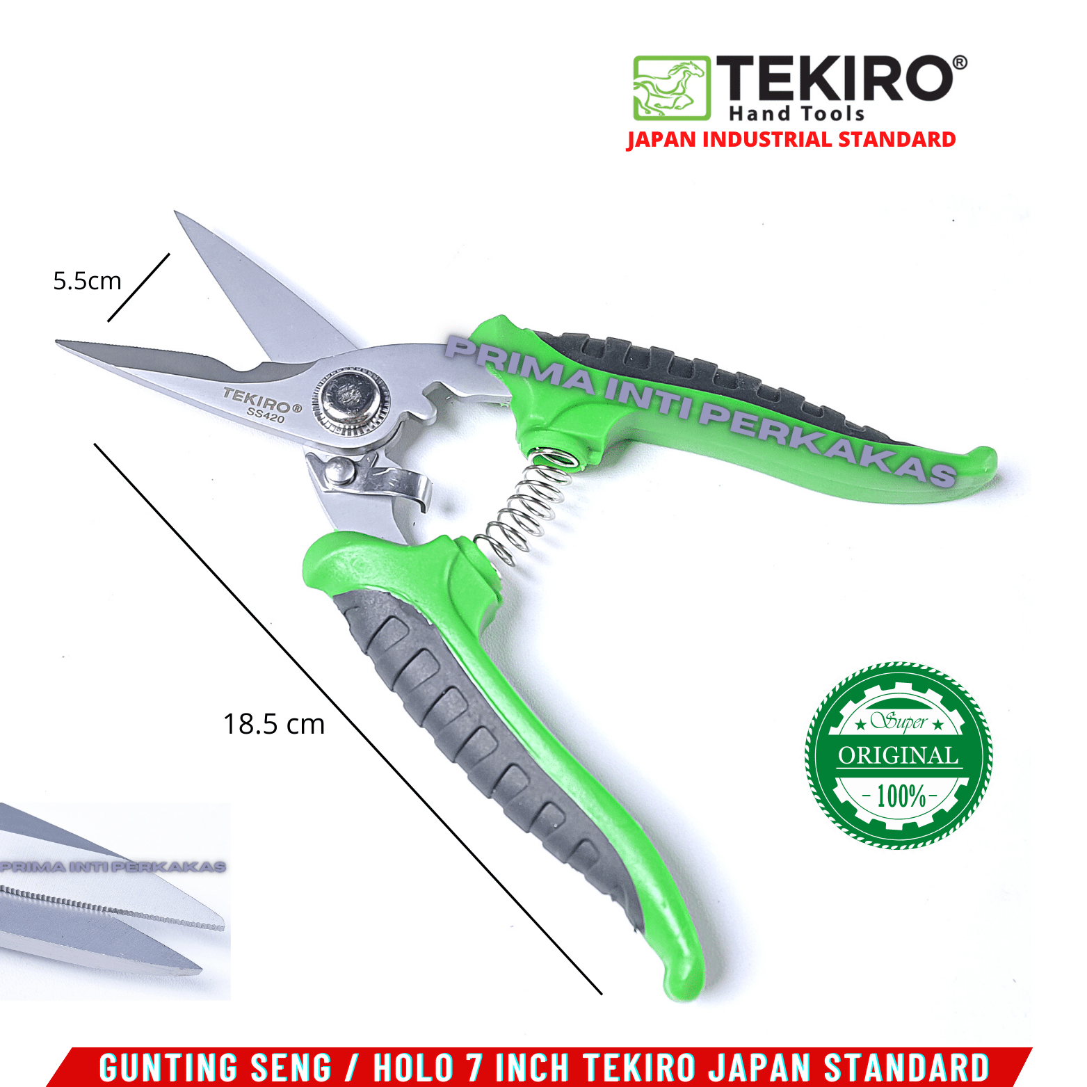 Promo Gunting Seng Tekiro Multifungsi 7 Inch Gunting Serbaguna Gunting Holo Tekiro Gt-ms1805 ...